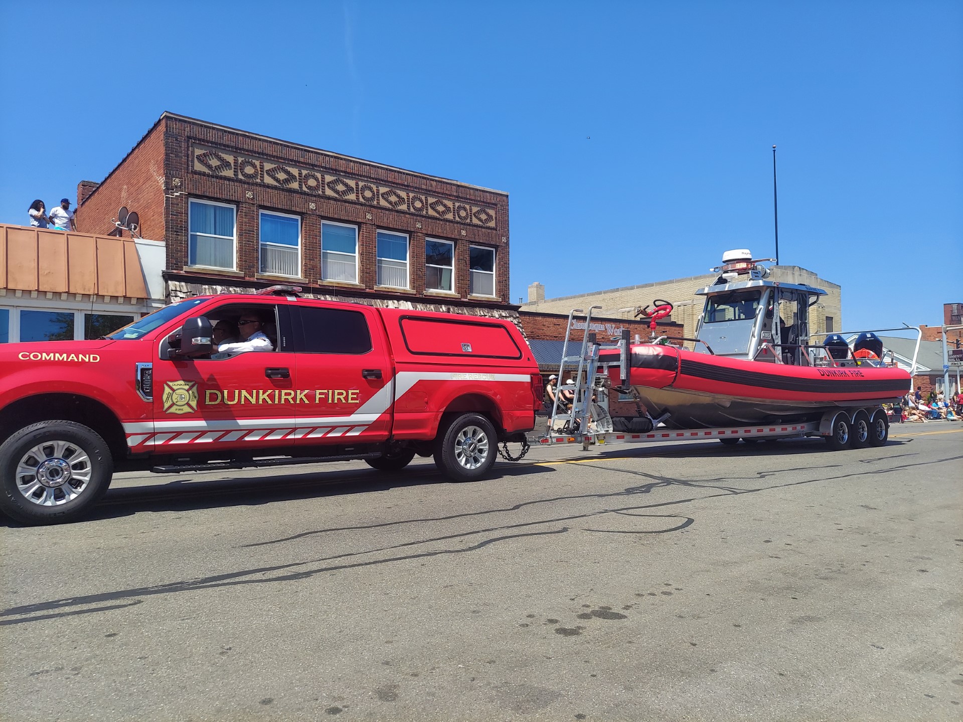 Dunkirk Fire parades new boat | News, Sports, Jobs - Observer Today